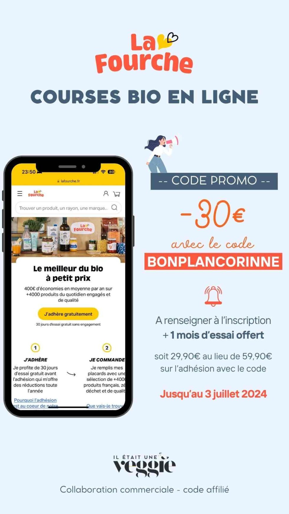 La Fourche Avis + Code garantissant -20€ sur l'adhésion CORINNE20